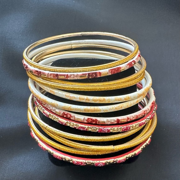 Jewelry | Vintage Multi Color Bangles Set Of 12 | Poshmark